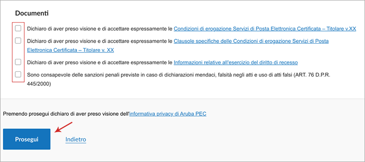 Conferma dell'identità attraverso TS-CNS | Guide pec.it