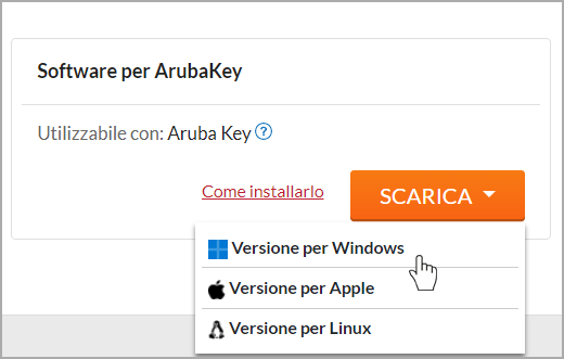 Aruba Key Windows - Formattazione e ripristino | Guide pec.it