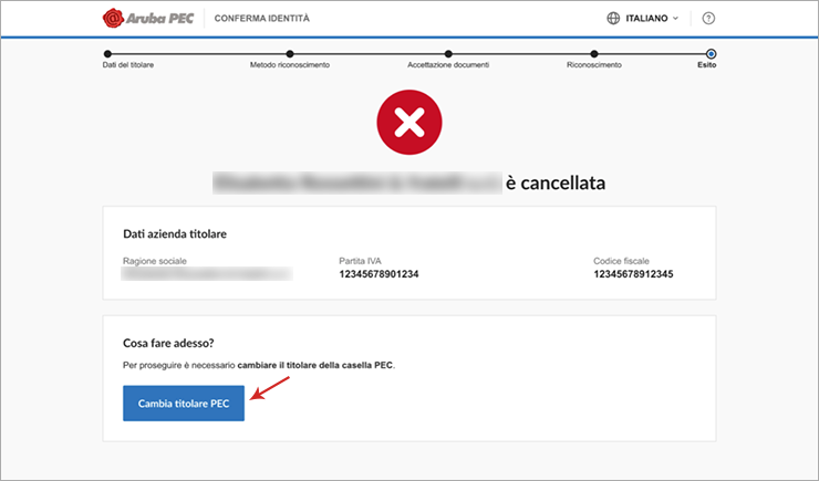 Come confermare l'identità | Guide pec.it