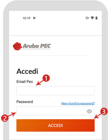Cosa fare se non si riesce ad accedere all'app Aruba PEC | Guide pec.it