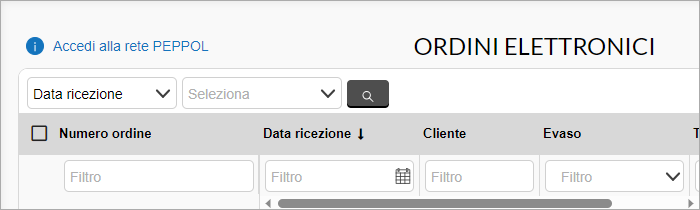 Visualizzazione ordini, stati e ordinamento | Guide pec.it